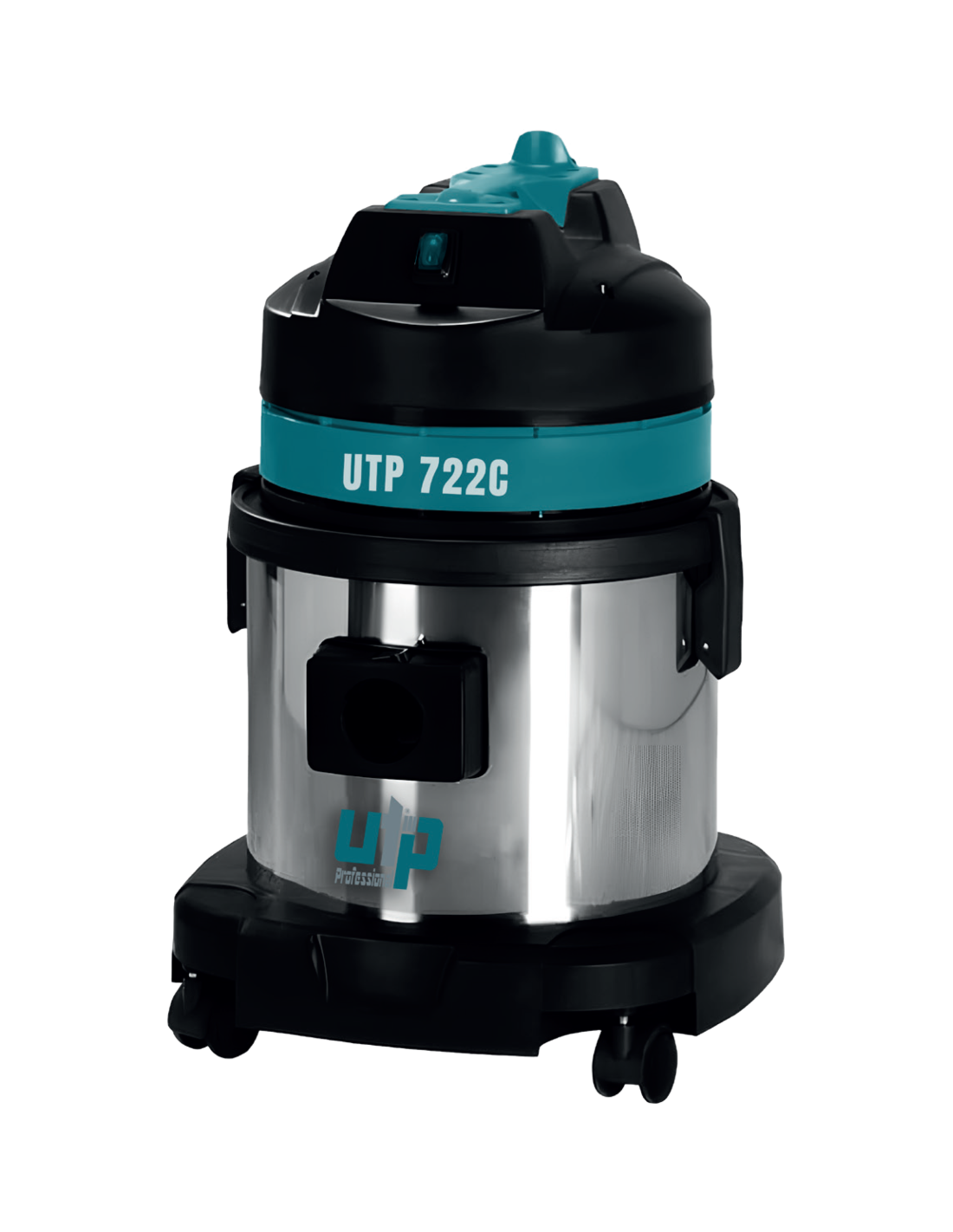 UTP722C INDUSTRIAL TYPE SINGLE MOTOR VACUUM CLEANER - INOX BODY - 22 LT